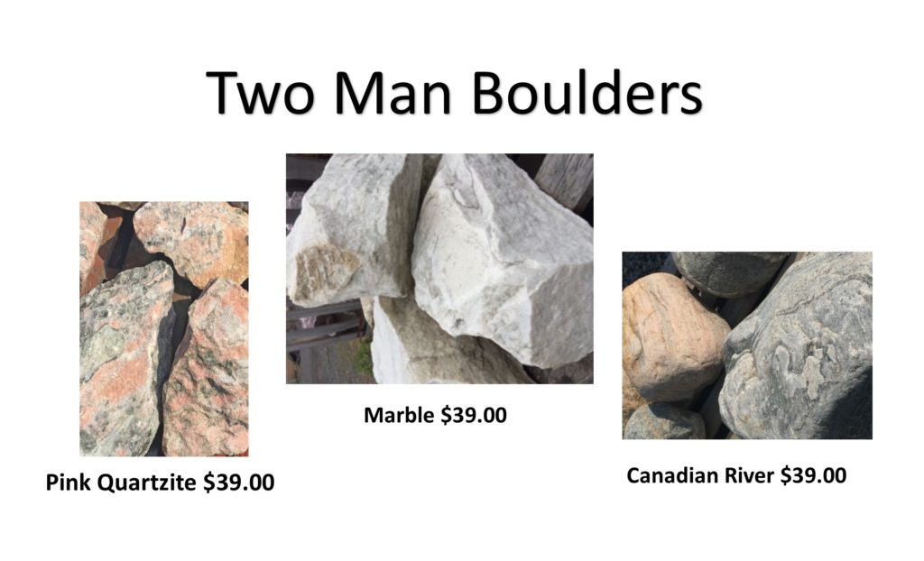 Two Man Boulders | The Pond & Rock Shop
