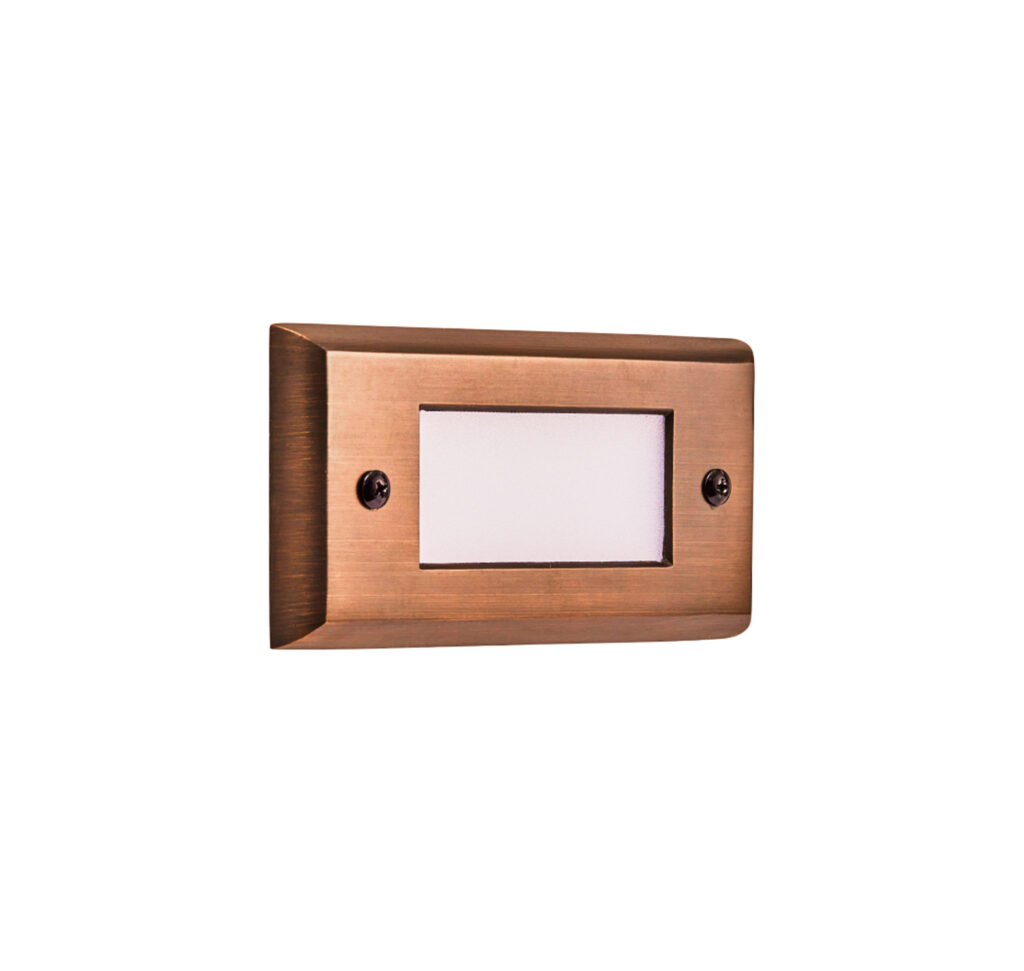 Alliance SL26-LED Step Light - Aged Brass | The Pond & Rock Shop